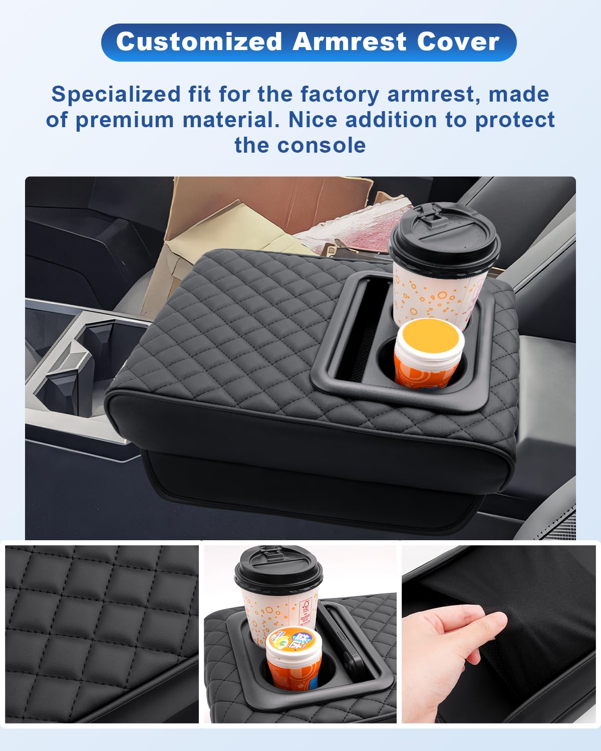 Snapklik.com : CDEFG 2024 Cybertruck Center Console Cover For 2024 ...