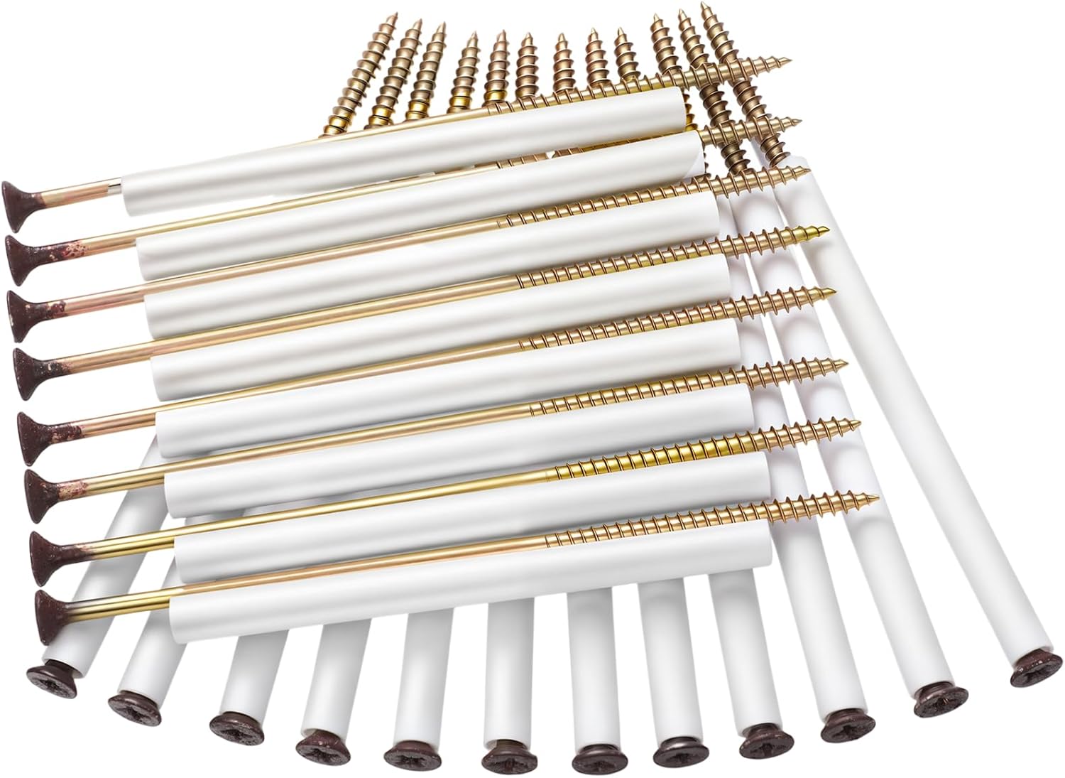 Vicenpal 20 Pcs 7'' Head Gutter Screws with 5" Plastic Ferrule Durable ...