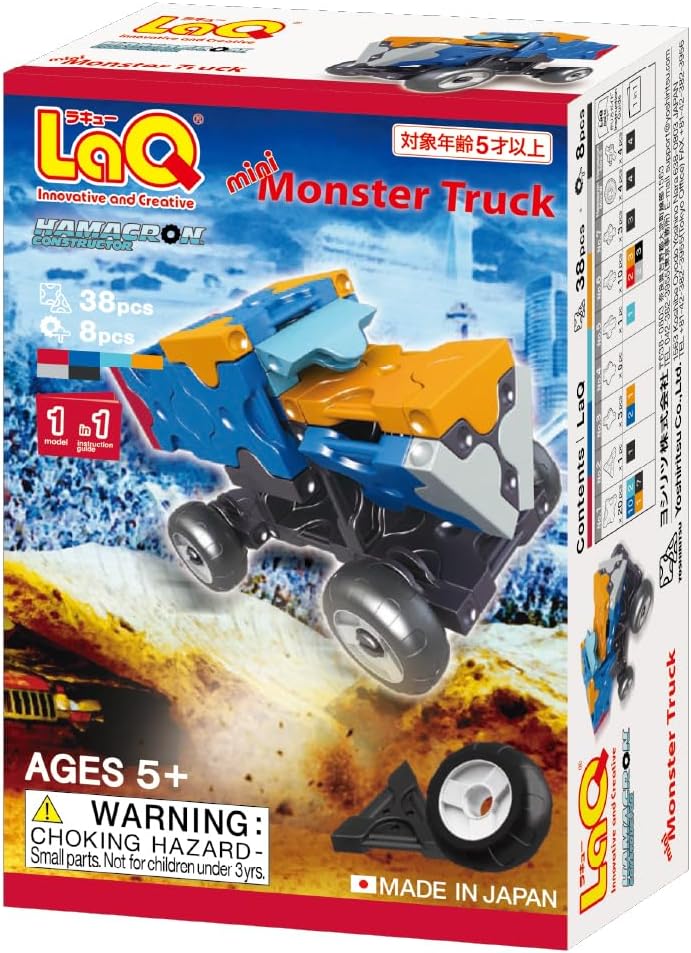 Amazon.co.jp: Yoshiritsu LaQ ハマクロンコンストラクター ミニ モンスタートラック(38pcs+SP8pcs) L008770 : おもちゃ