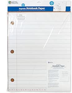Amazon.com: Learning Resources Giant Sized Magnetic Notebook Paper ...