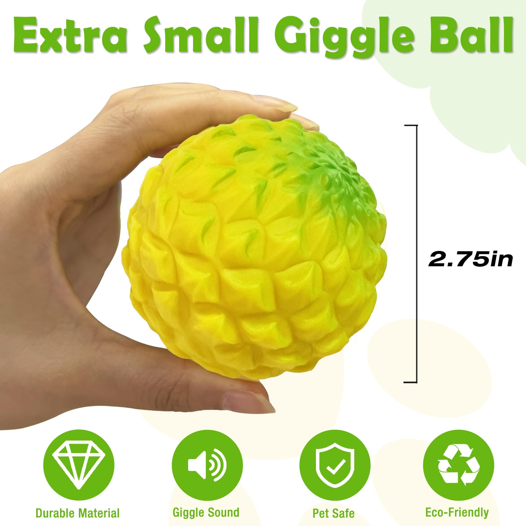 Snapklik.com : Giggle Ball 2.75in Giggle Ball For Dogs Giggle Ball ...