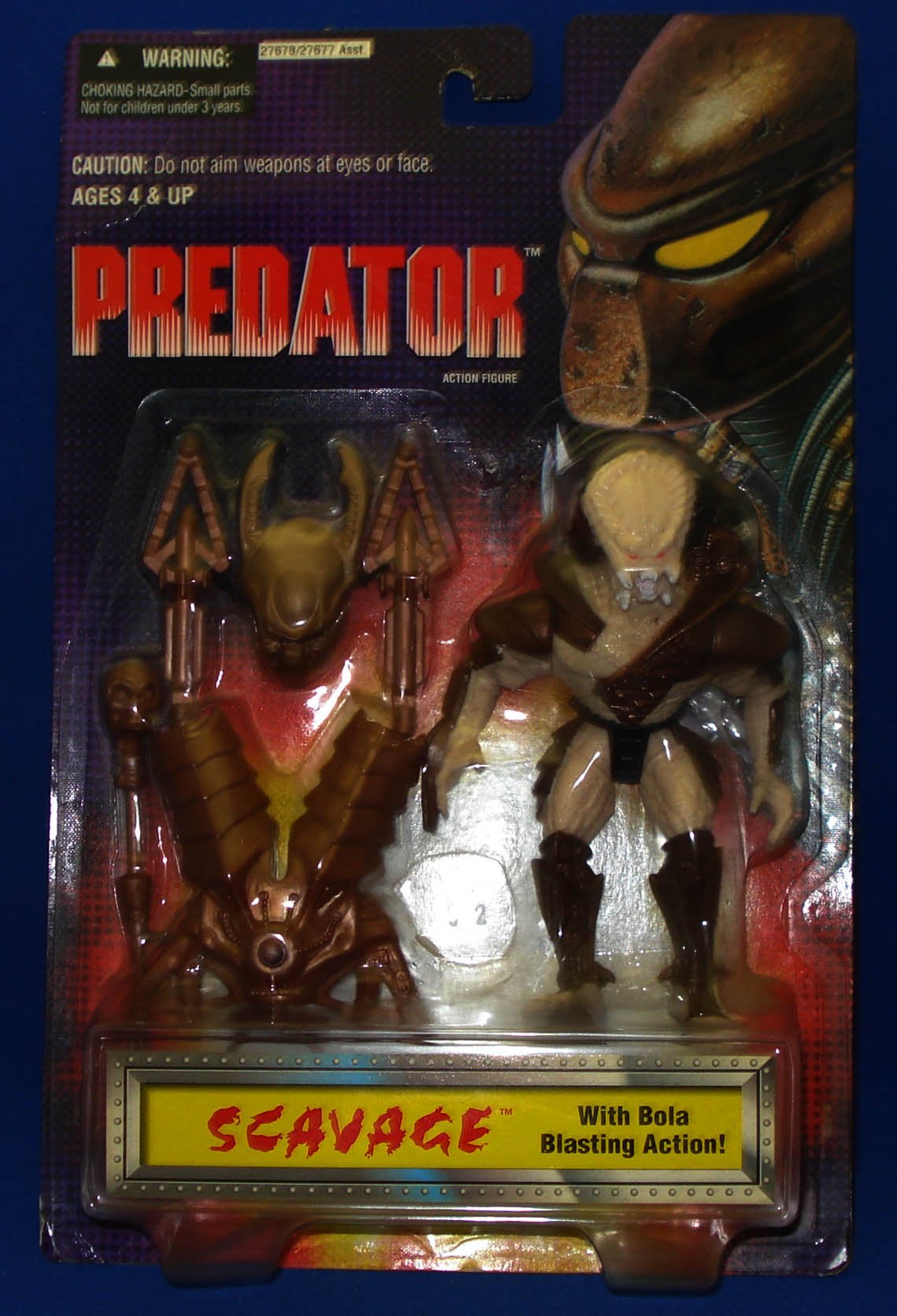 Buy White Scavage Predator Action Figure with Bola Blasting Action and ...