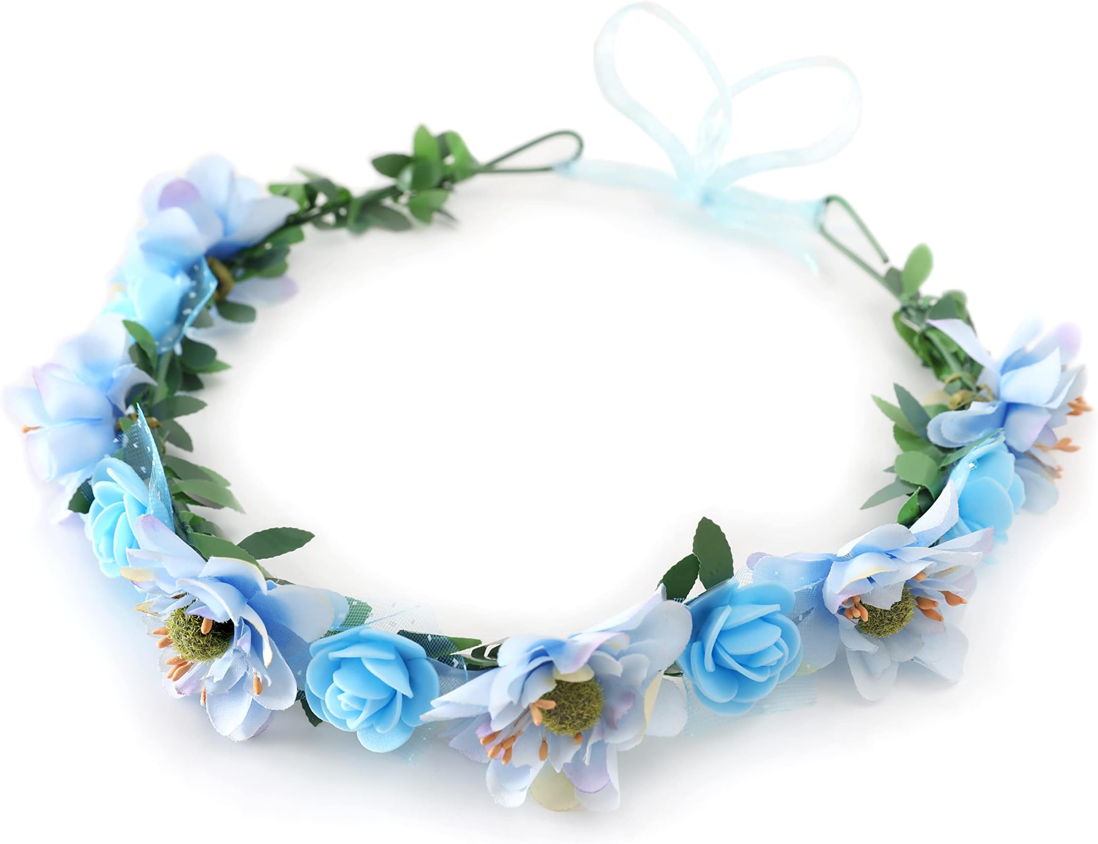 Amazon.com : Love Sweety Delicate Dew Women Flower Headband Bridal ...