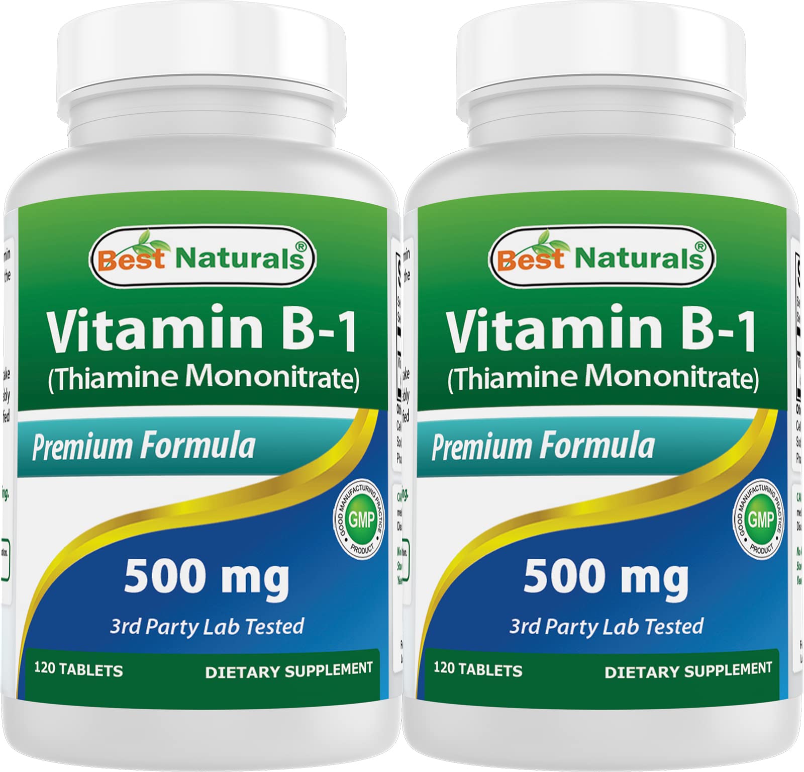 Best Naturals Vitamin B1 as Thiamine Mononitrate 500 mg Tablets (120 ...