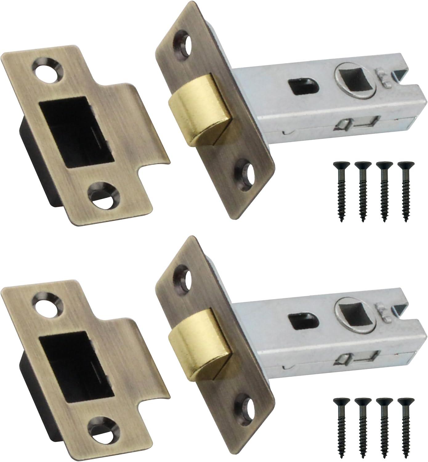 Tubular Latches Mortice Door Latch | Antique Brass | 2.5 Inch / 66mm ...