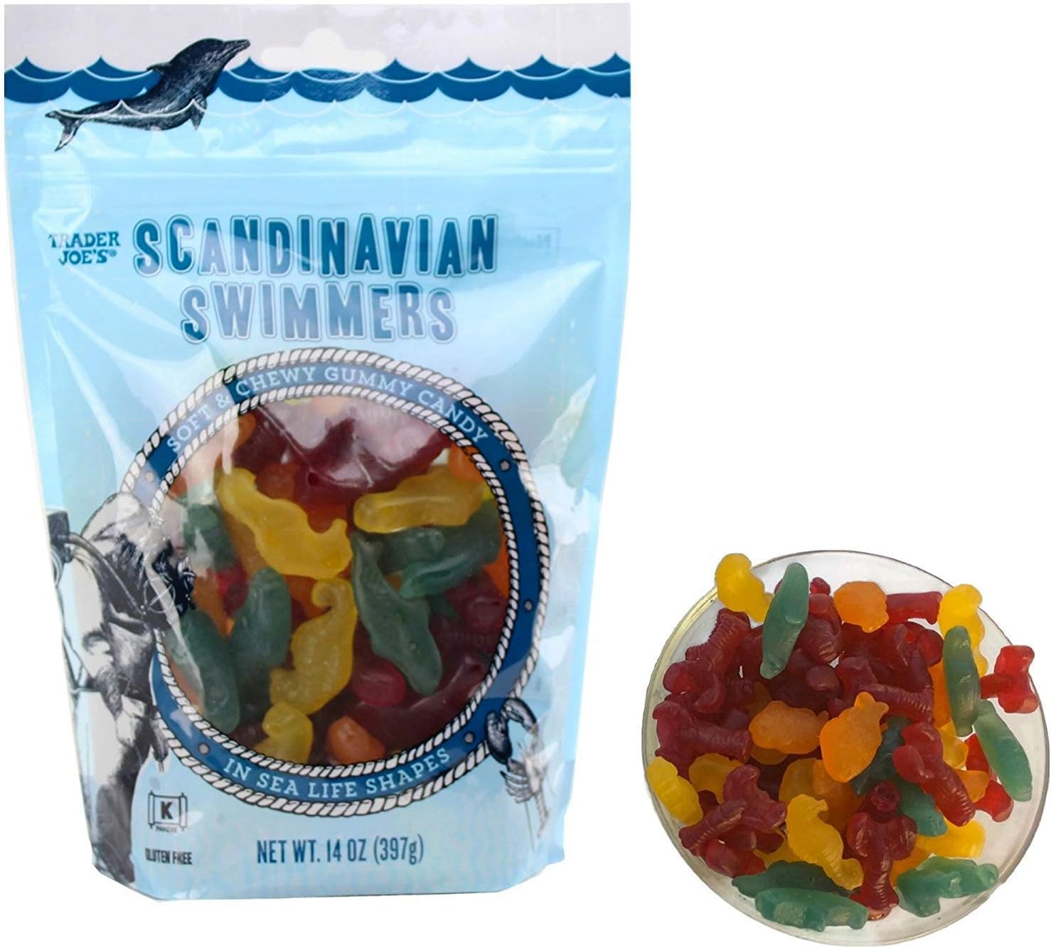 Amazon.com : AMOS 4D Gummy Goldfish Lucky Fish Candy, 3D Goldfish ...