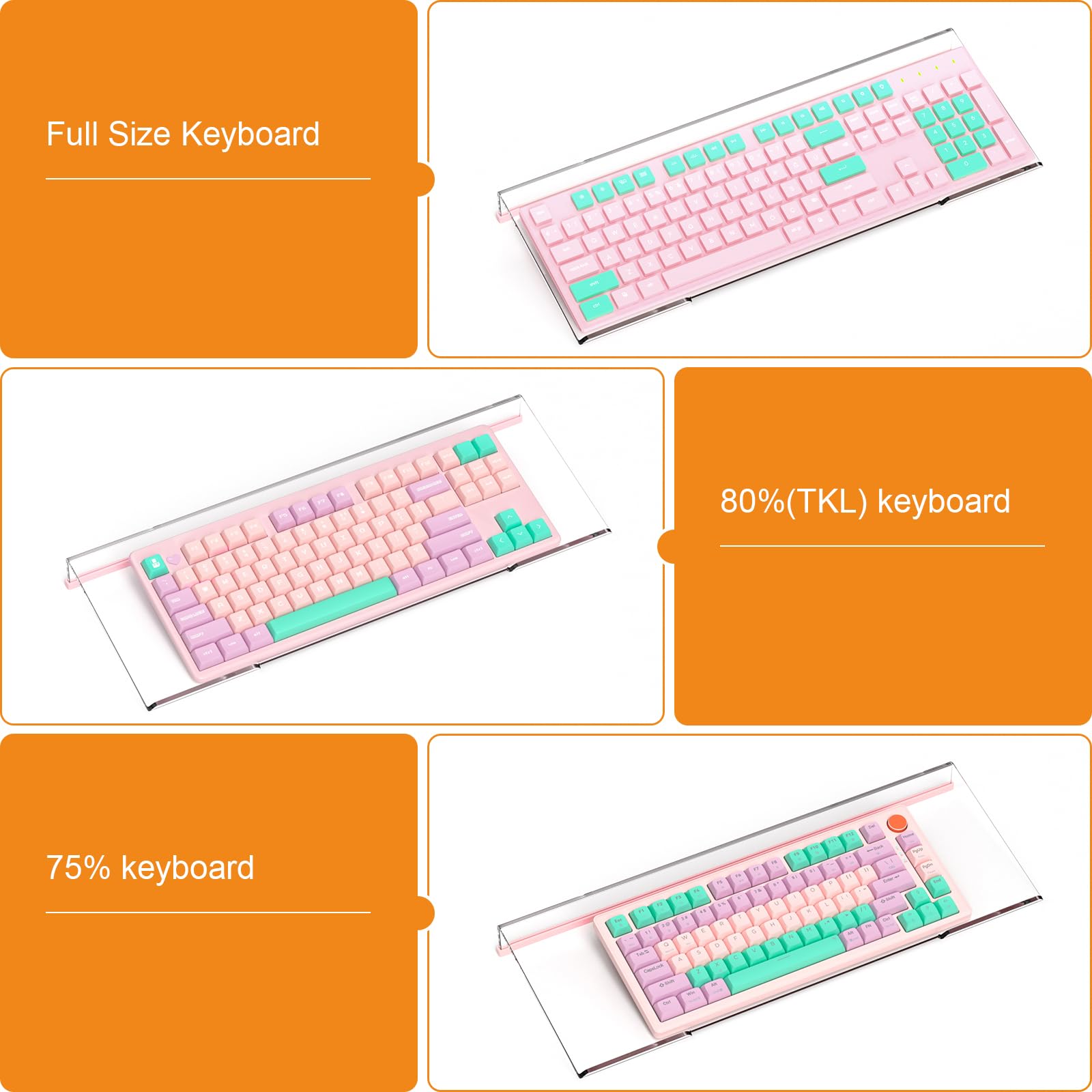 Snapklik.com : BEEGO Ergonomic Computer Keyboard Stand - Clear Acrylic ...