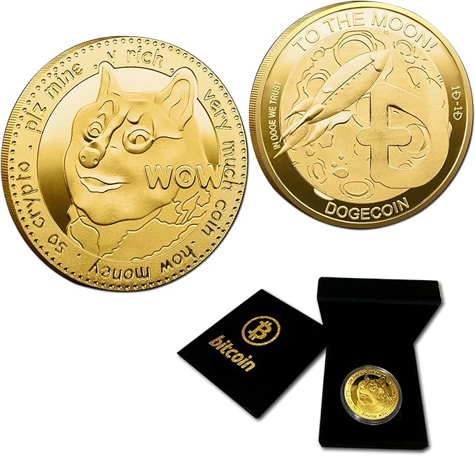 Amazon.com: Physical Dogecoin Coin in a Deluxe Box - Collectible Gift ...