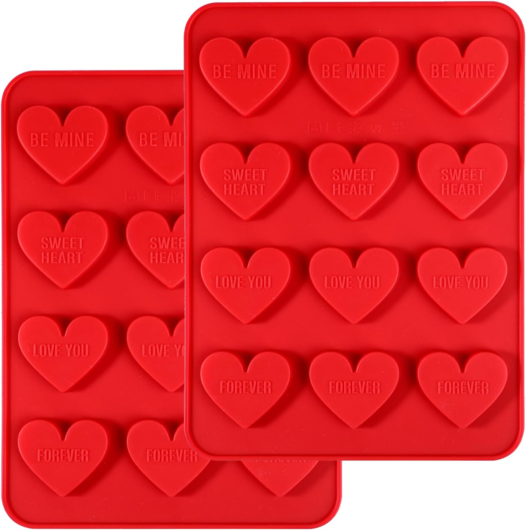 Amazon.com: Webake Large Conversation Heart Mold for Baking, Heart ...
