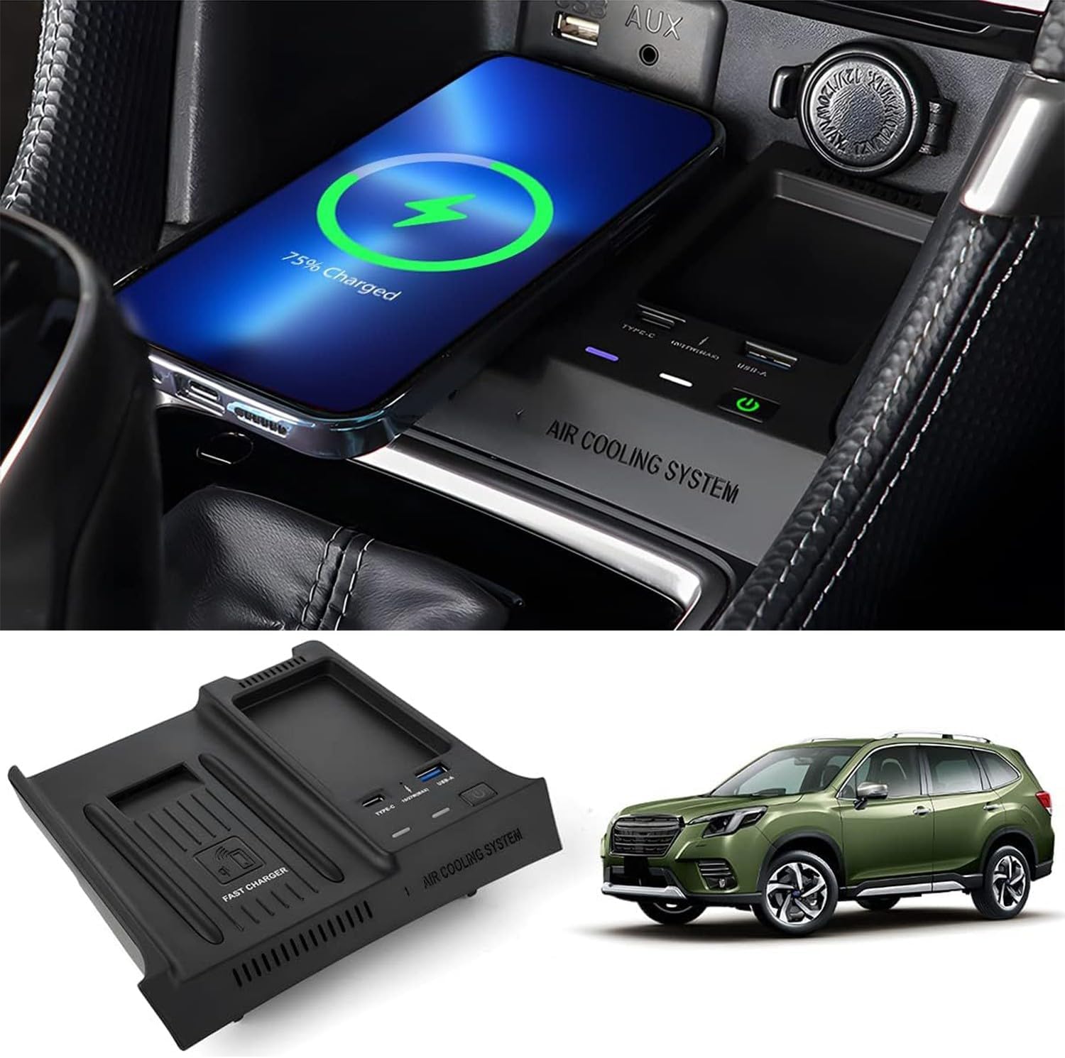 Amazon.com: Wireless Car Charger for Subaru Forester 2023 2022 2021 ...