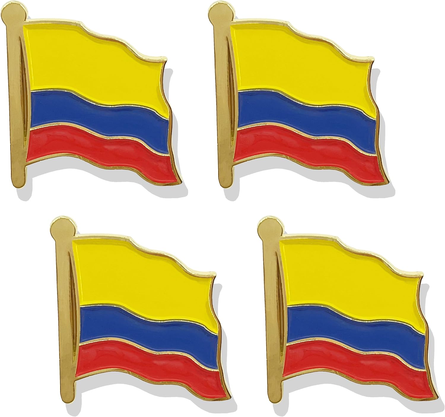 Amazon.com: stidsds Colombian Flag Pin - Colombian Flags Pins Lapel ...