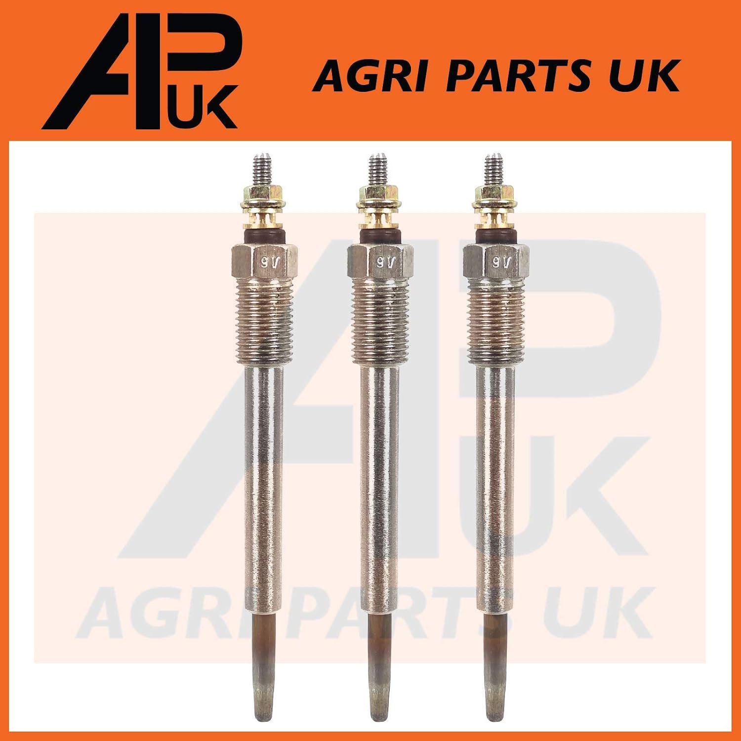 APUK 3 x Heater Glow Plug Compatible with Iseki TA247 TA250 TA255 TA262 ...