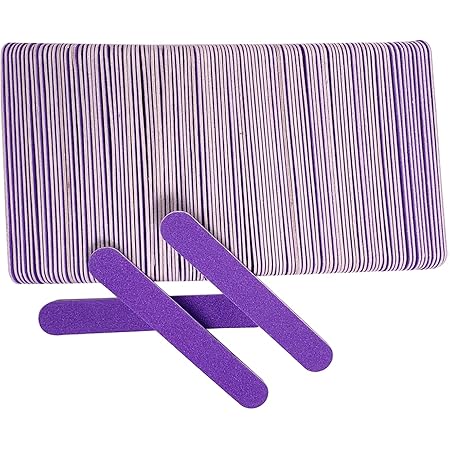 Amazon.com : Mini Nail Files Bulk (100 Pcs), Double Sided Emery Board ...