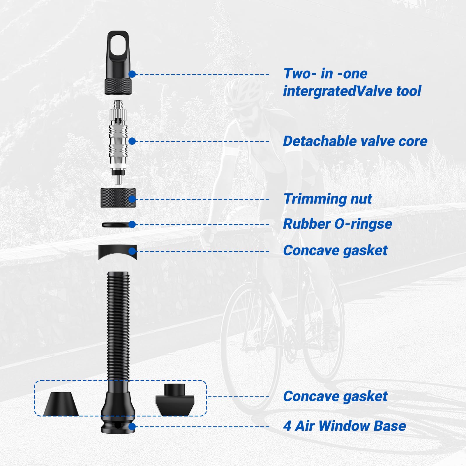 Snapklik.com : Tubeless Presta Valve Stem 44/50/60 Mm, Super Light ...