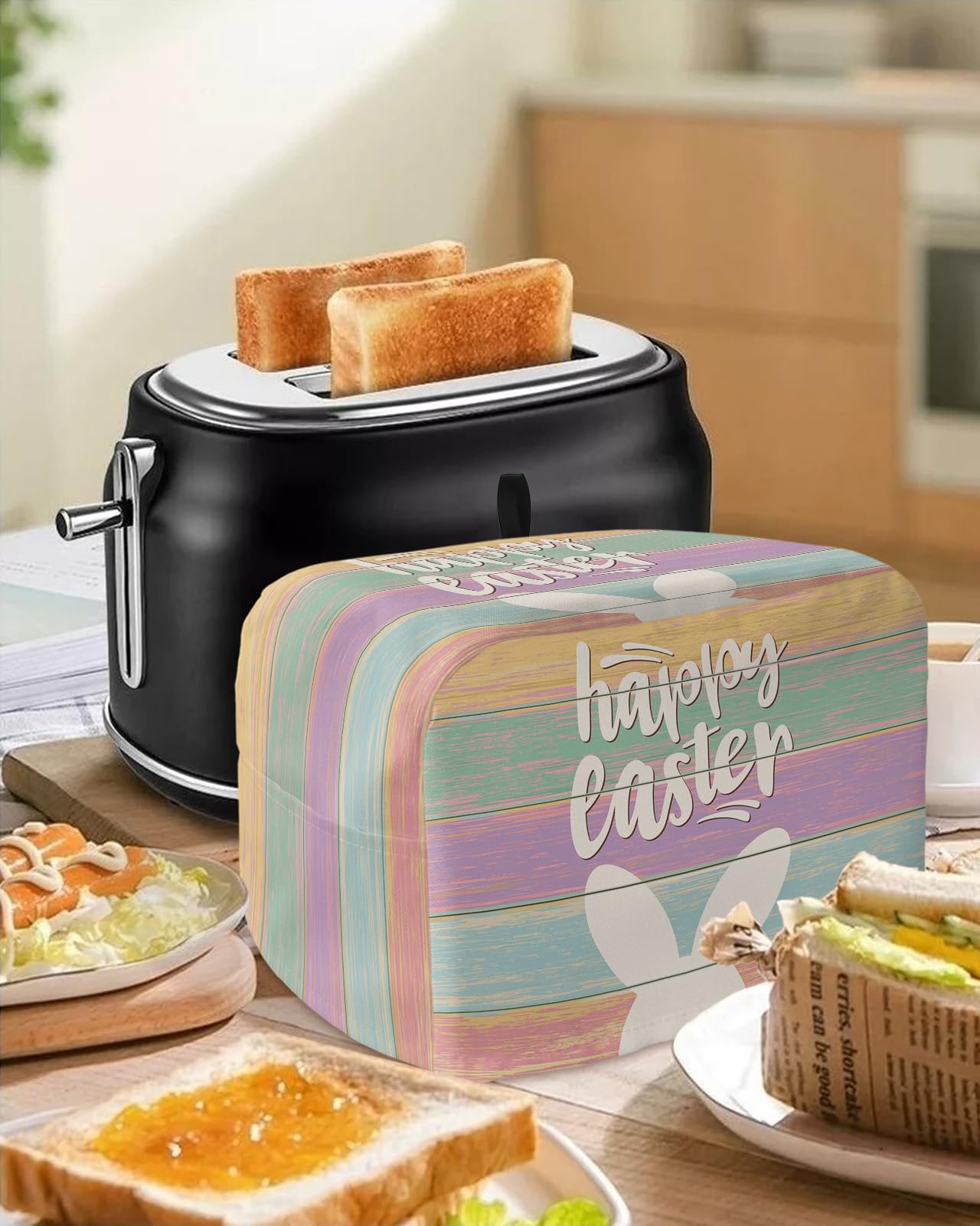 Skinny Toaster Jeiento Black Toaster Cover 4 Slice,Small Appliance ...
