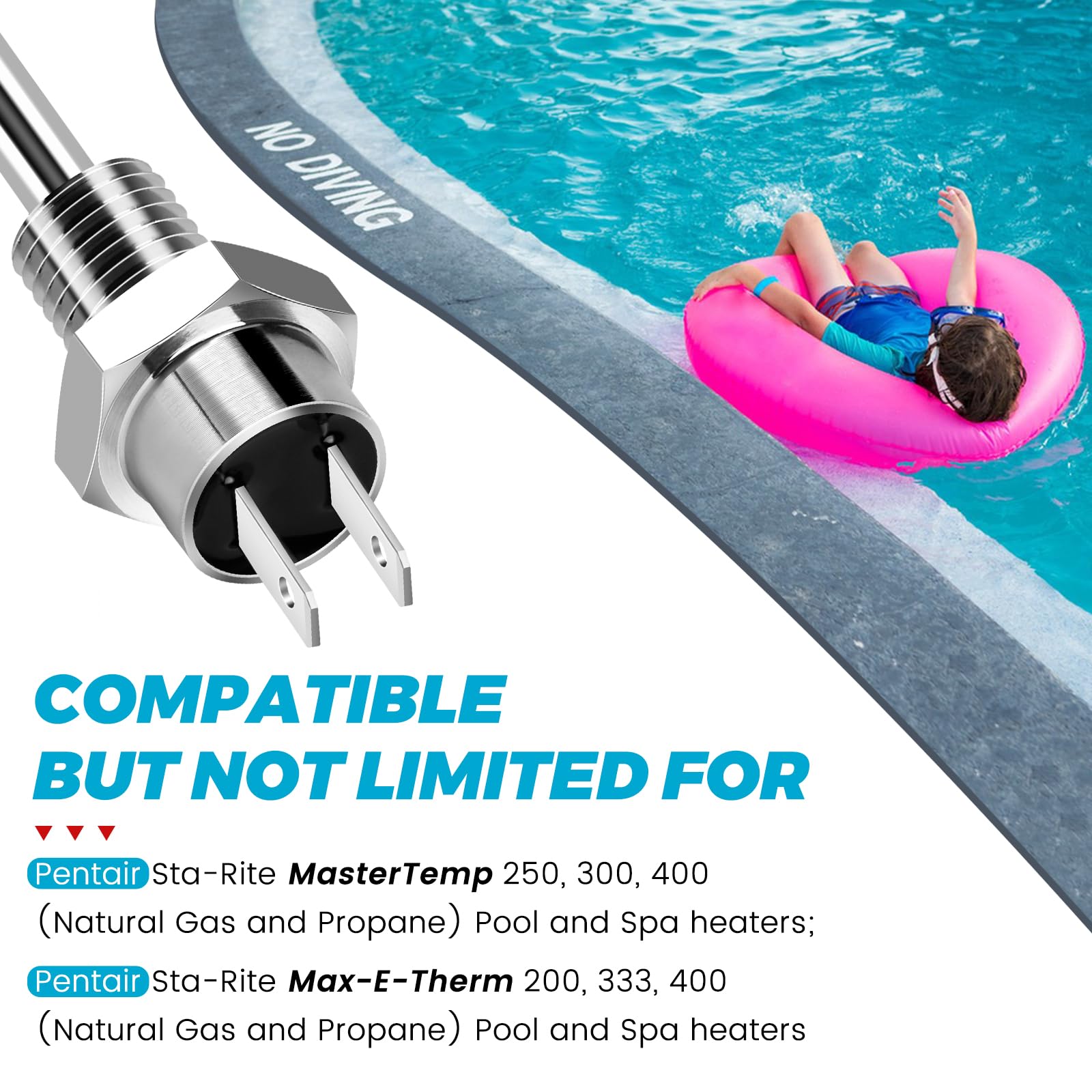 Snapklik.com : 2025 NEW 42001-0053S Heater Thermistor Stainless Steel ...