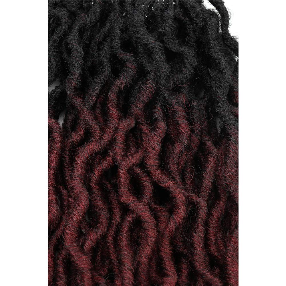 Buy Eliza Wavy Gypsy Locs Ombre Crochet Hair 8Packs/Lot Goddess Locs ...