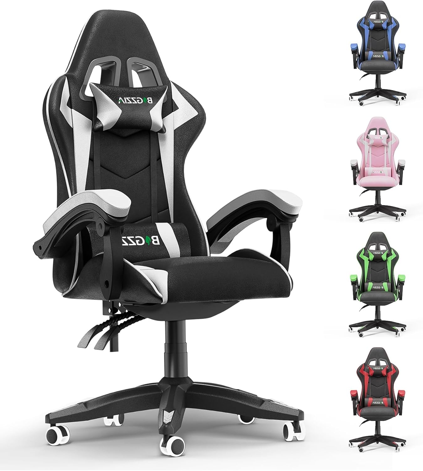 Bigzzia Gaming Chair,Ergonomic Office Chair, Height Adjustable ...