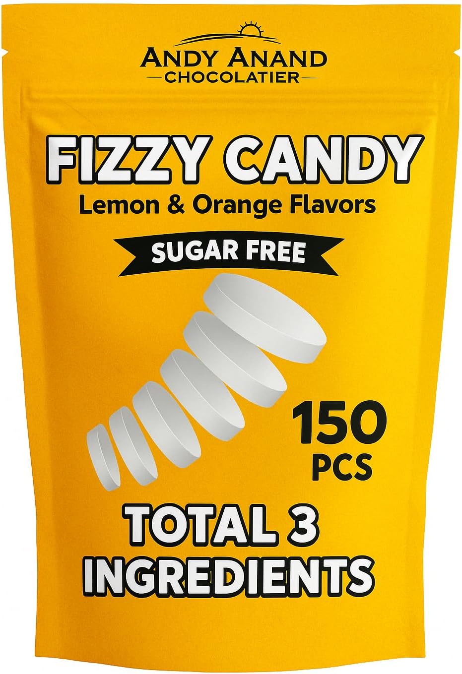 Amazon.com : Andy Anand Sugar Free Italian Effervescent Fizzy candy ...