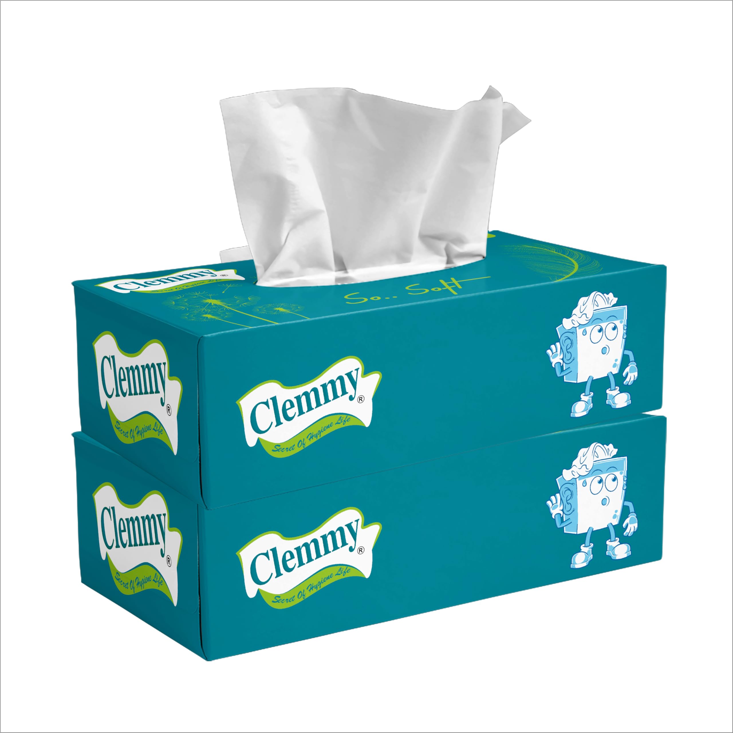 Clemmy Facial Tissues, Tissue Refill, Disposable Facial Tissues, Face ...