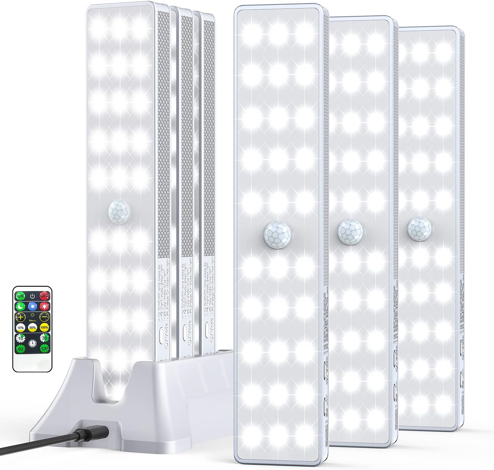 PeakPlus LED Motion Sensor Light, LED Battery Operated Lights, Under ...