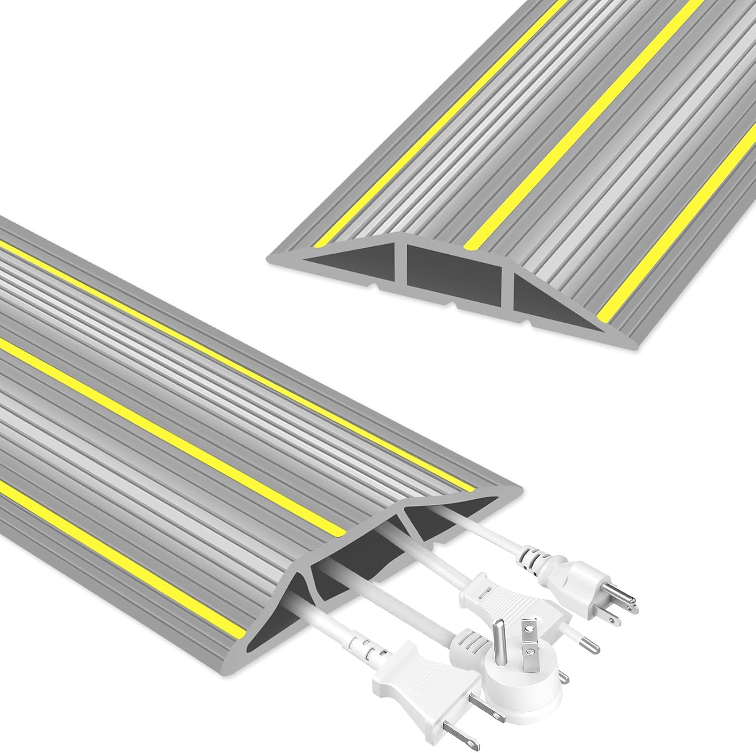 Amazon.com: Floor Cable Cover, 6.5 ft Heavy Duty Floor Cord Cover 3 ...