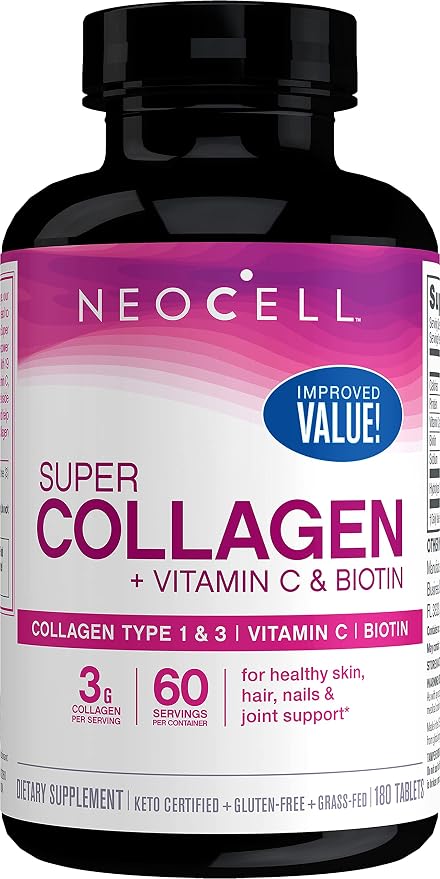 Amazon.com: NeoCell Super Collagen + Vitamin C & Biotin, Dietary ...