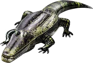 Amazon.com: Liliful 1 Pcs 49 Inch Inflatable Alligator Pool Float ...