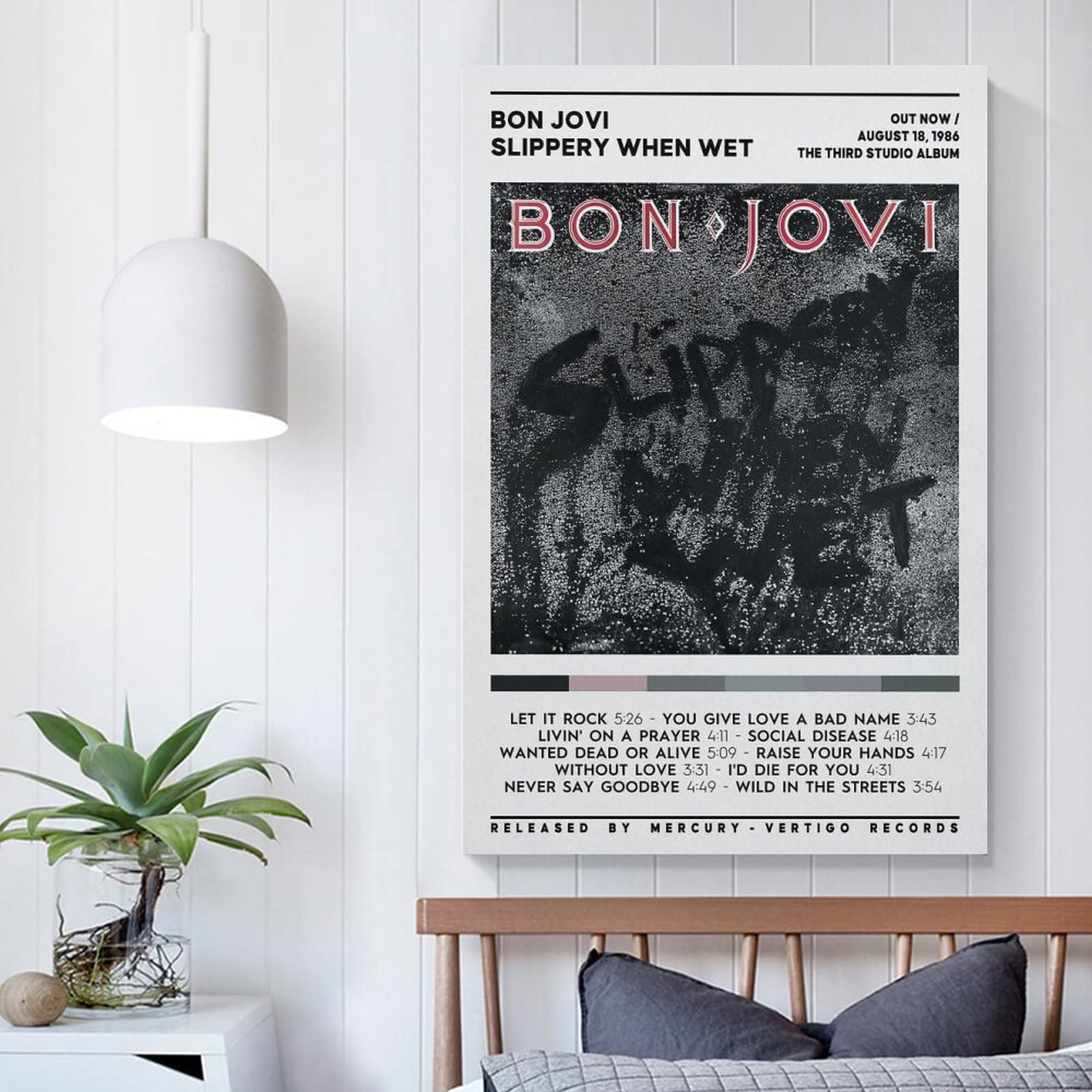 Bon Jovi Slippery When Wet Album Cover Artwork