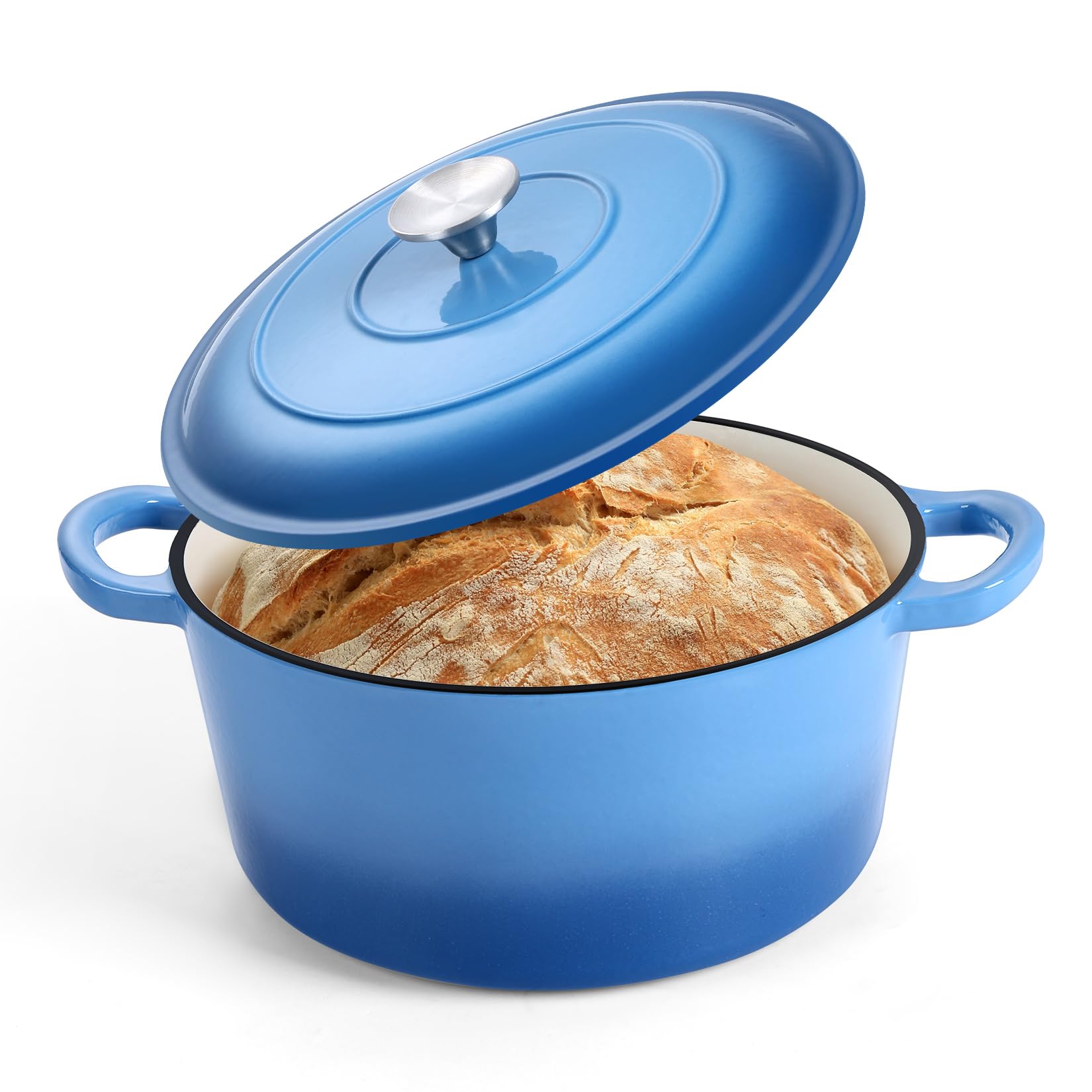 Amazon.com: P&P CHEF 5 Qt Enameled Dutch Oven Pot, 5 Quart Enamel Cast ...