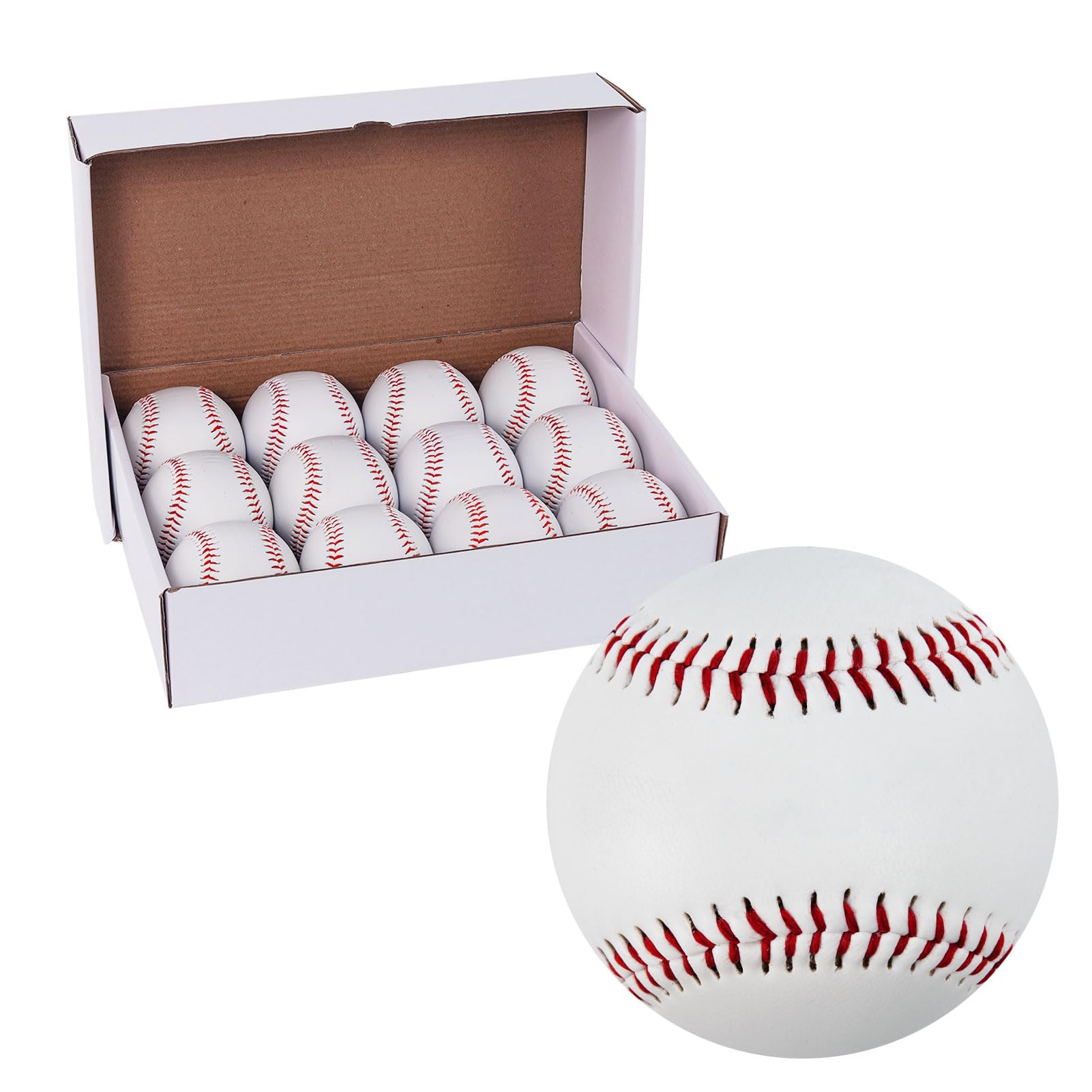 Snapklik.com : GKK 12 Pack Practice Training Baseballs For Youth 9 Inch ...