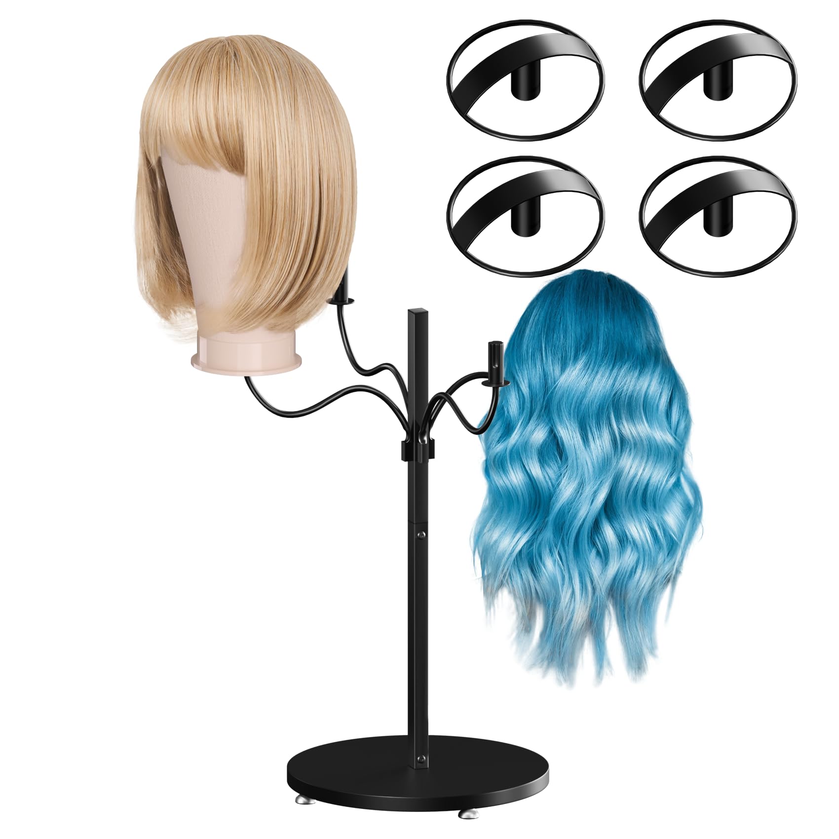 Amazon.com: Lhysn Wig Stands for Multiple Wigs - Wig Hanger Display ...