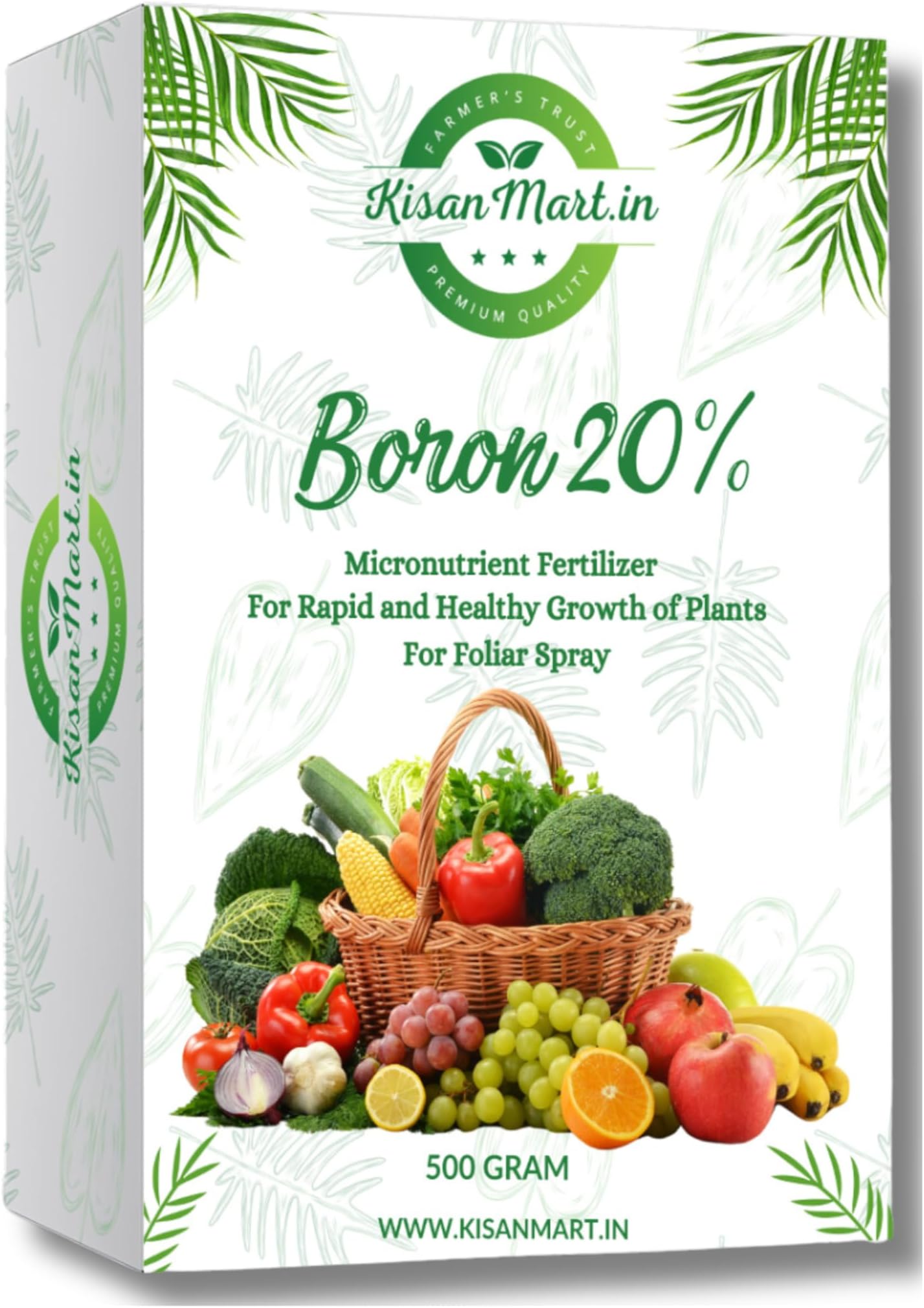 Kisanmart Boron 20% Micronutrient Fertilizer for Healthy Growth of ...