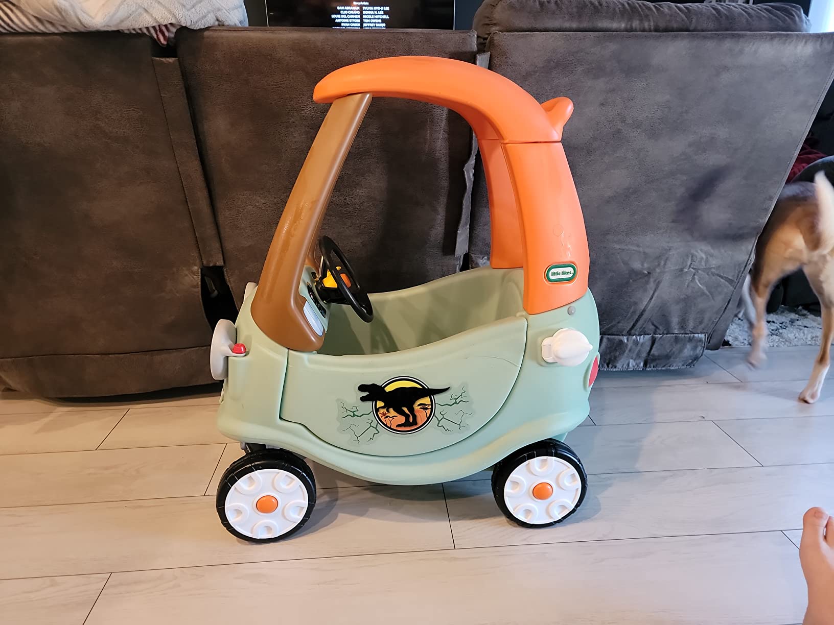 $11/mo - Finance T-Rex Cozy Coupe by Little Tikes Dinosaur Ride-On Car ...