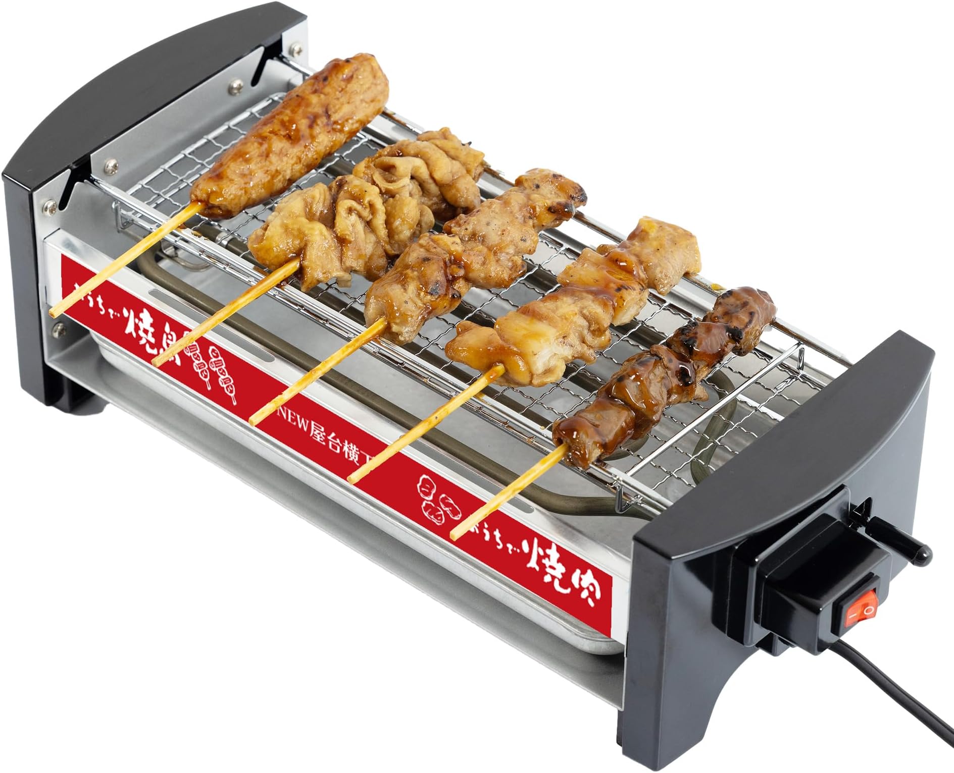 Amazon.com : XHJ Indoor BBQ Kabob Skewers Grill,Smokeless Auto 360 ...
