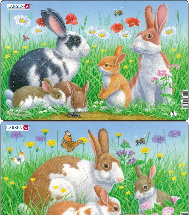 Amazon.co.jp: Larsen CU3"Rabbits" Puzzle : おもちゃ