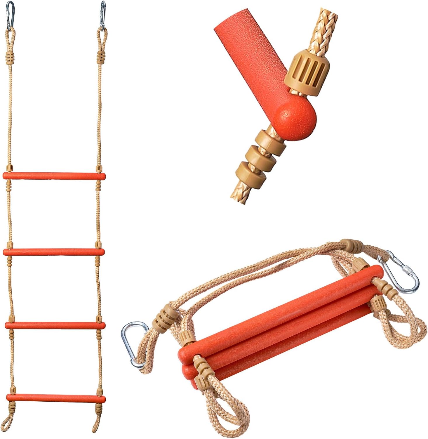 Amazon.com: FYANER Boat Rope Ladder - Heavy Duty Polyester Line Marine ...