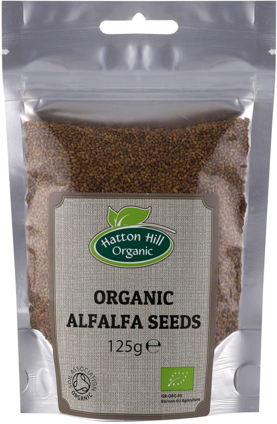 Organic Alfalfa Seed for Sprouting 125g by Hatton Hill Organic ...