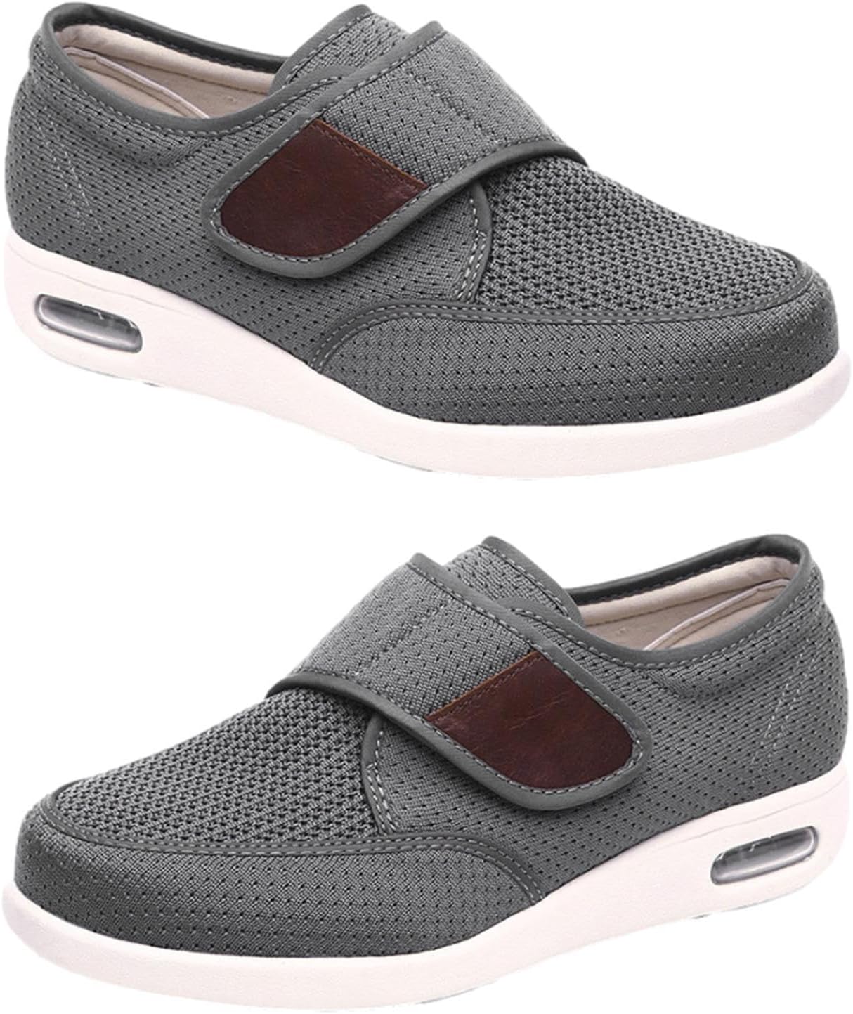 Orthopedische schoenen voor heren, Extra brede instappers, Ademende ...