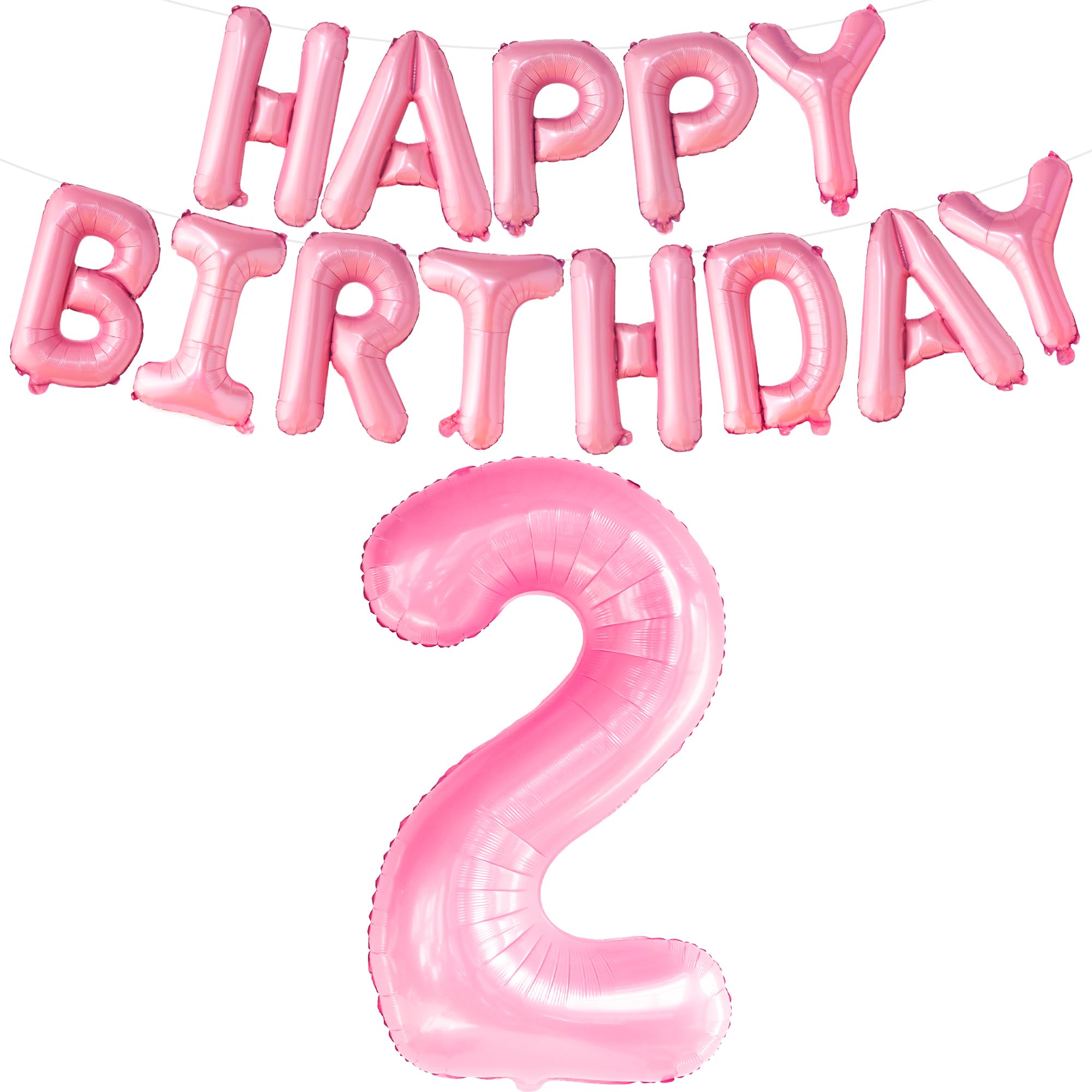 Amazon.com: KatchOn, Pink Number 2 Balloon - Pack of 2, 40 Inch, Two ...