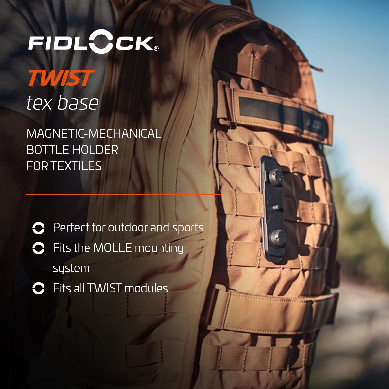 Snapklik.com : Fidlock TWIST Tex Base - Extra Water Bottle Holder For ...