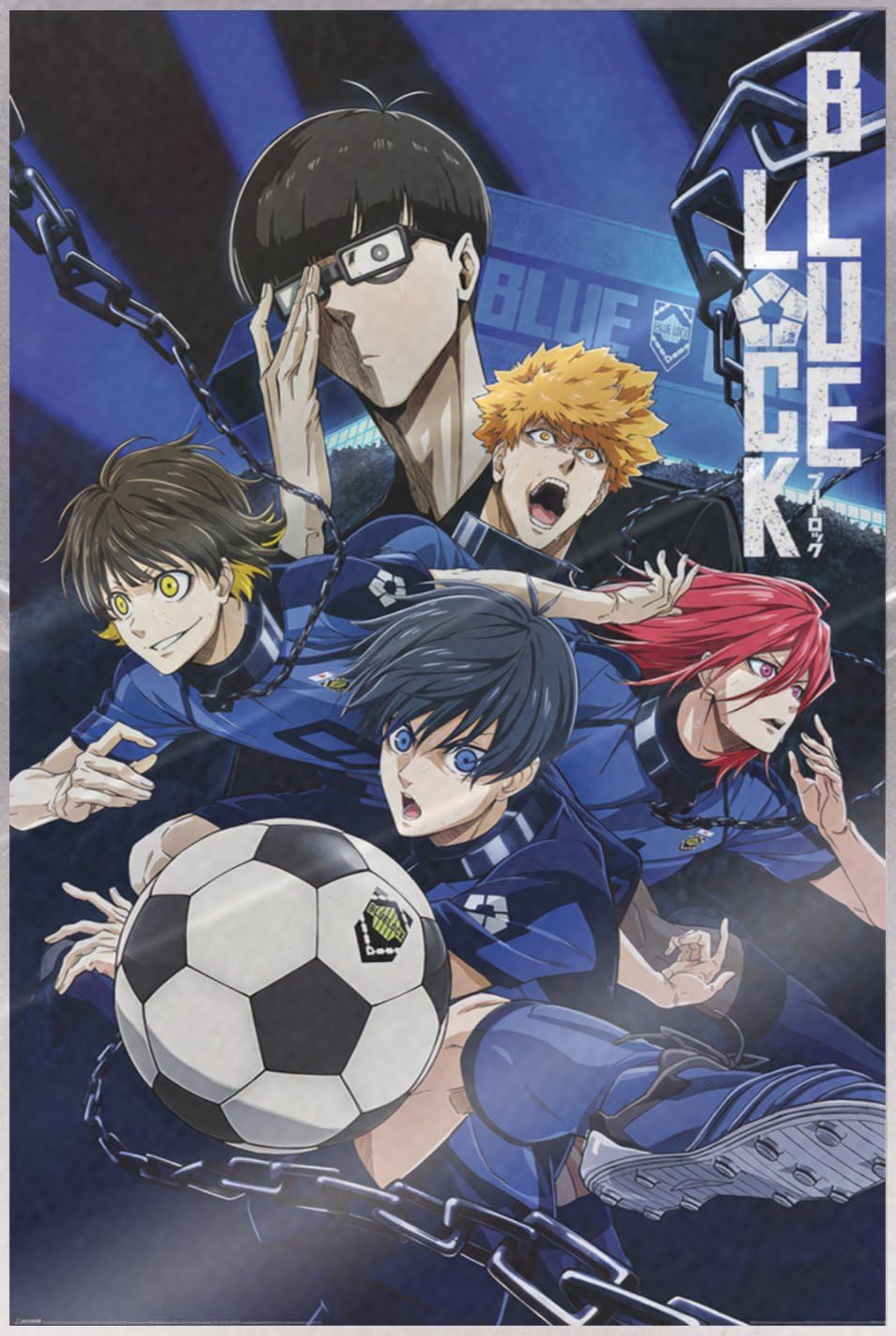 Amazon.com: Blue Lock - Anime Soccer TV Show Poster (Characters) (Size ...