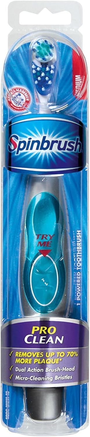 Amazon.com: Crest Spinbrush Pro Select Clean Soft Toothbrush