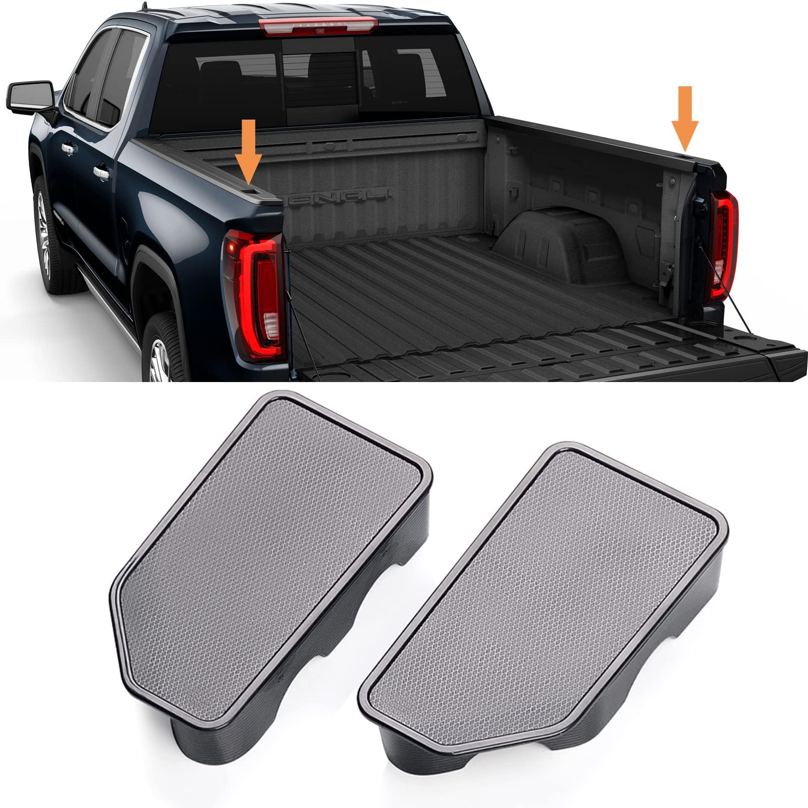 Amazon.com: for GMC Sierra and Chevy Silverado Bed Rail Stake Hole ...