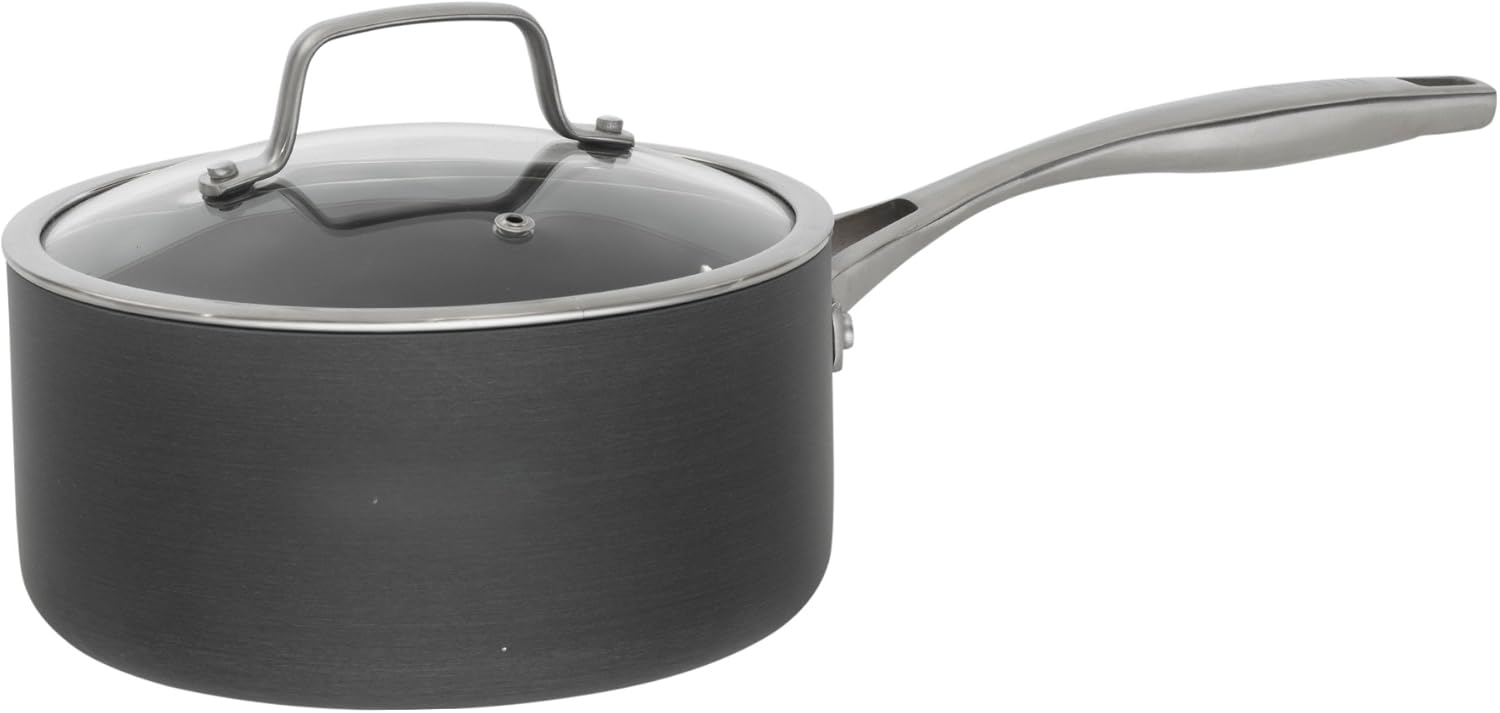 Amazon.com: Bialetti Ceramic Pro Hard Anodized Nonstick Sauce Pan, 2 ...