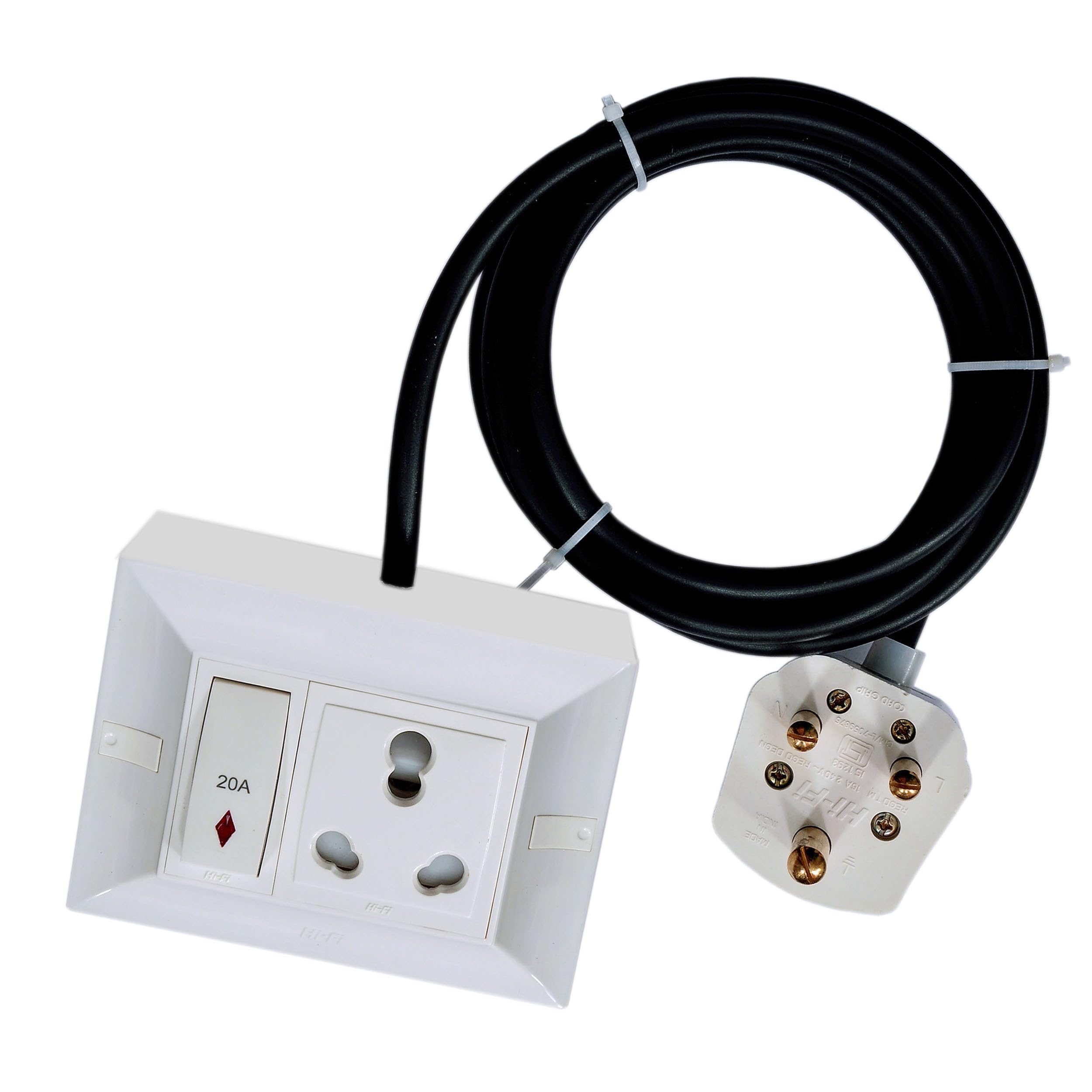 Buy Extension Board Heavy Duty 1 Multi Socket 15A/16A/20A and 16 Amp ...