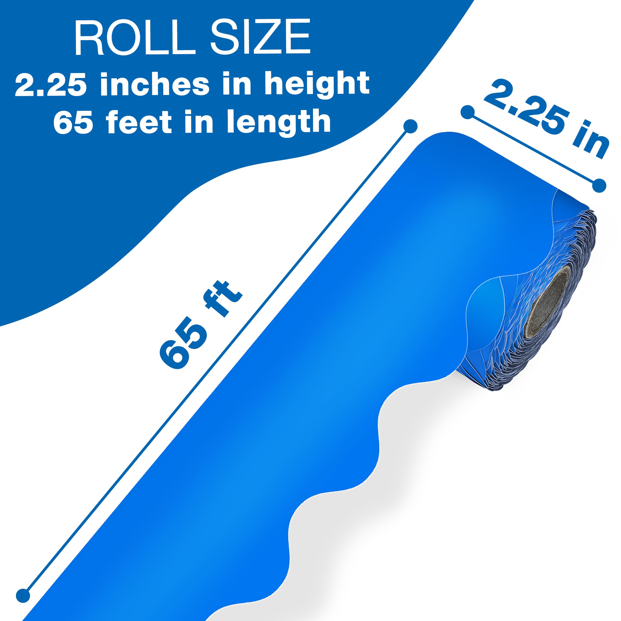 Snapklik.com : Carson Dellosa 65Ft Of Blue Bulletin Board Borders, 1 ...