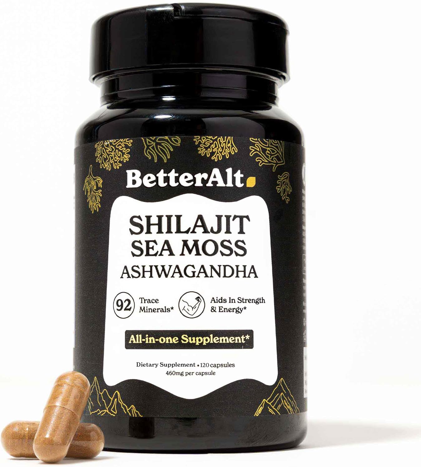 Amazon.com: Better Alt Shilajit All in One Capsule with Sea Moss ...