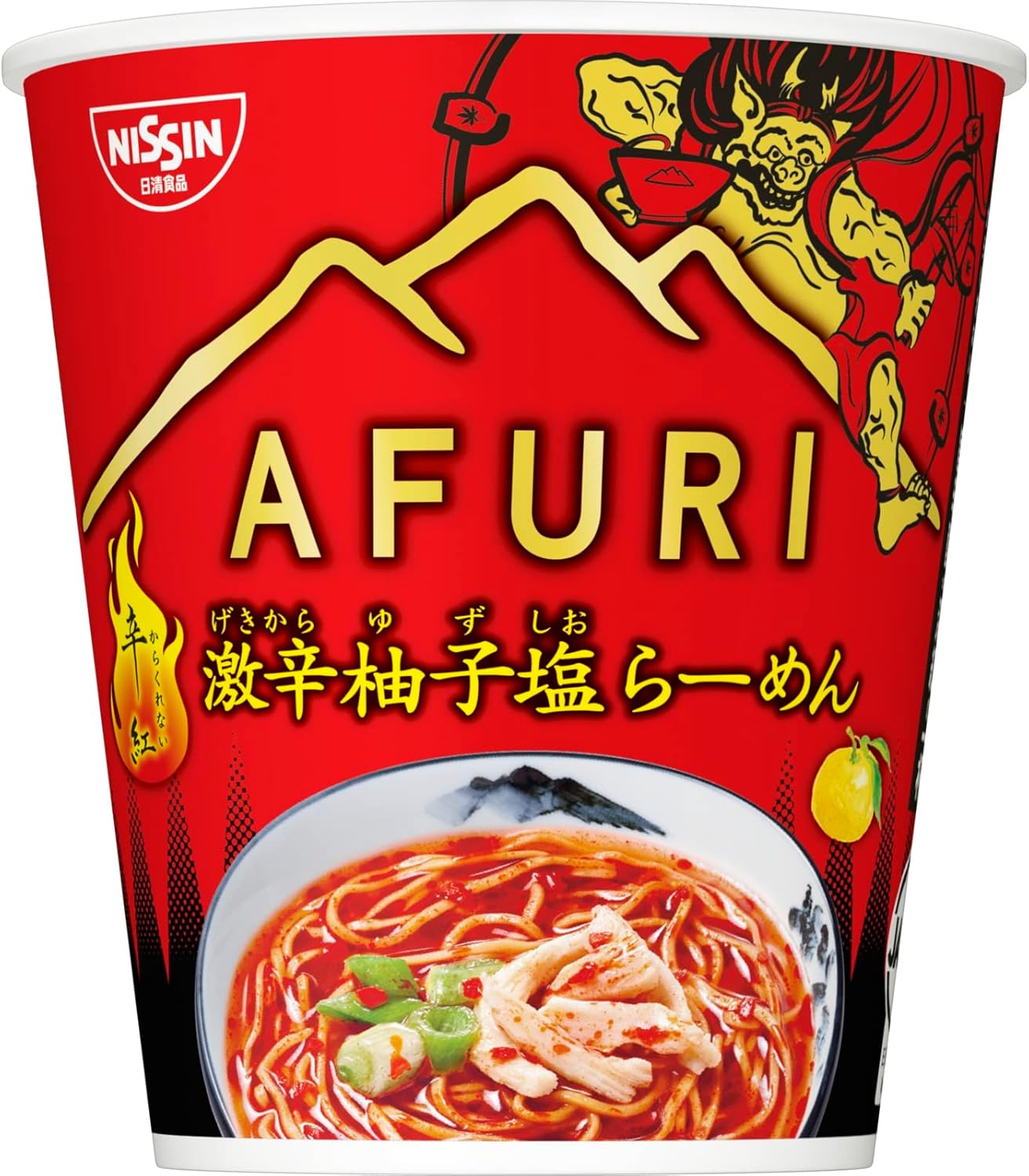 Amazon.co.jp: 日清食品 日清 東京RAMENS AFURI 辛紅 激辛柚子塩らーめん 94g ×12個 : 食品・飲料・お酒