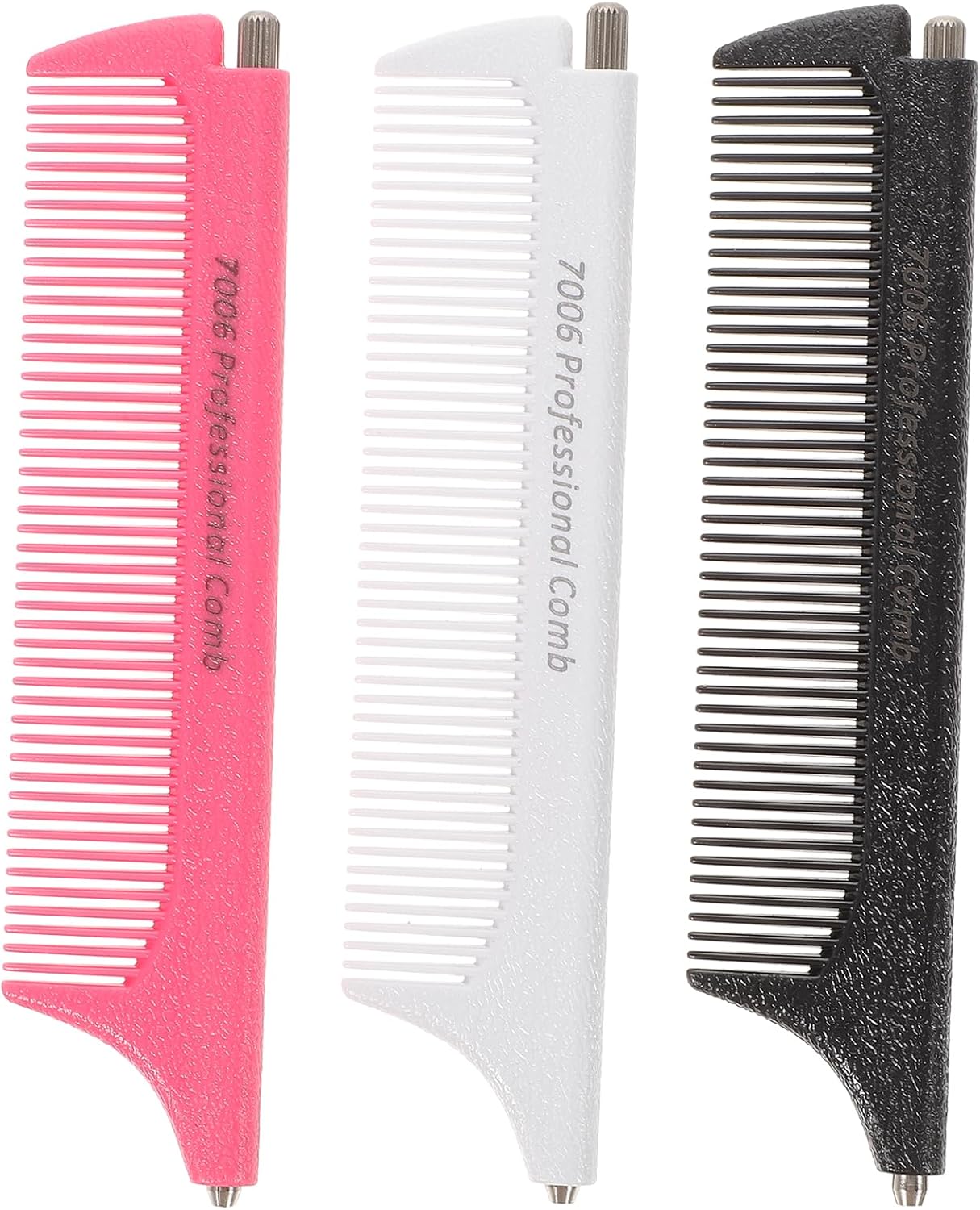 Lurrose 3pcs Fine Hair Comb Salon Retractable Pintail Combs ...